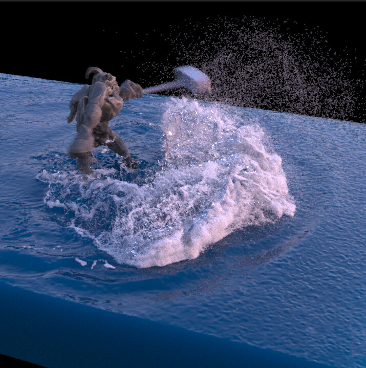 ArtStation - Houdini water simulation practice