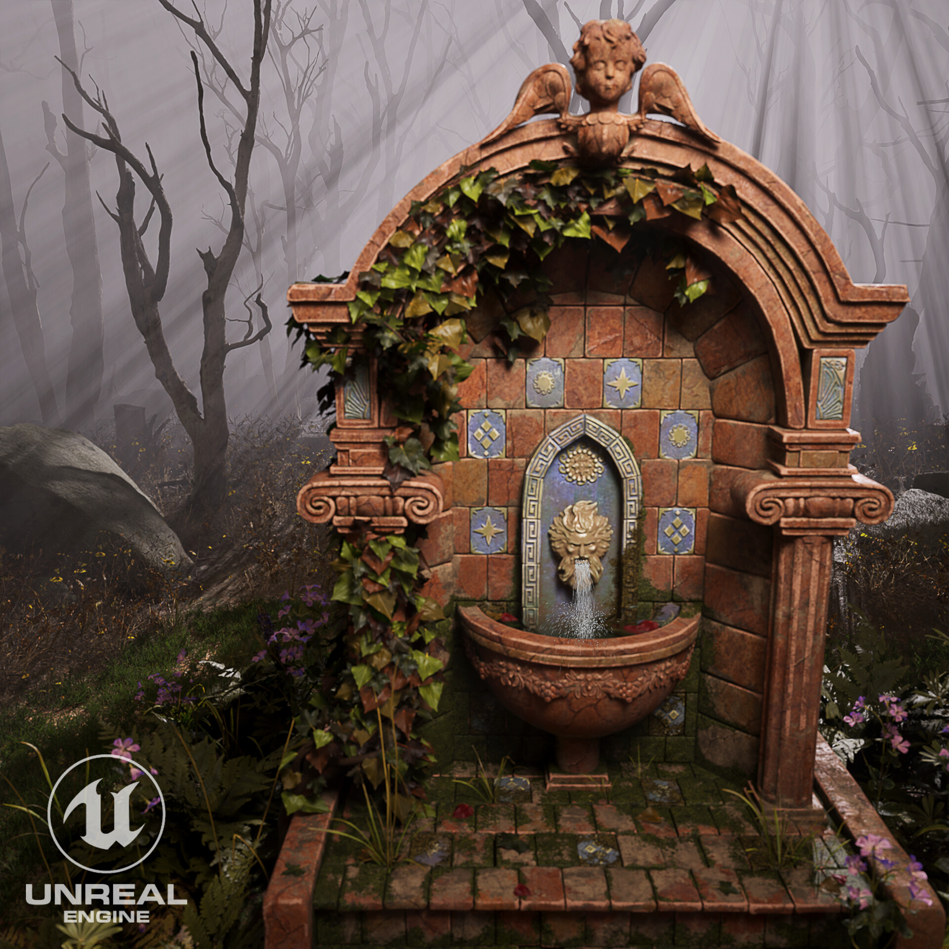 ArtStation - Ancient sacred fountain