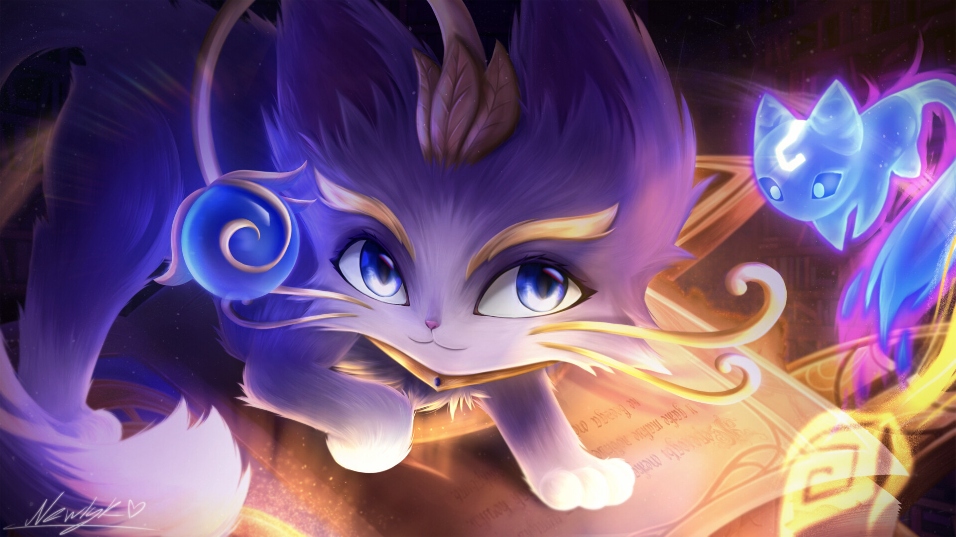 ArtStation - Yuumi with Summoned Aery League Of Legends fan art