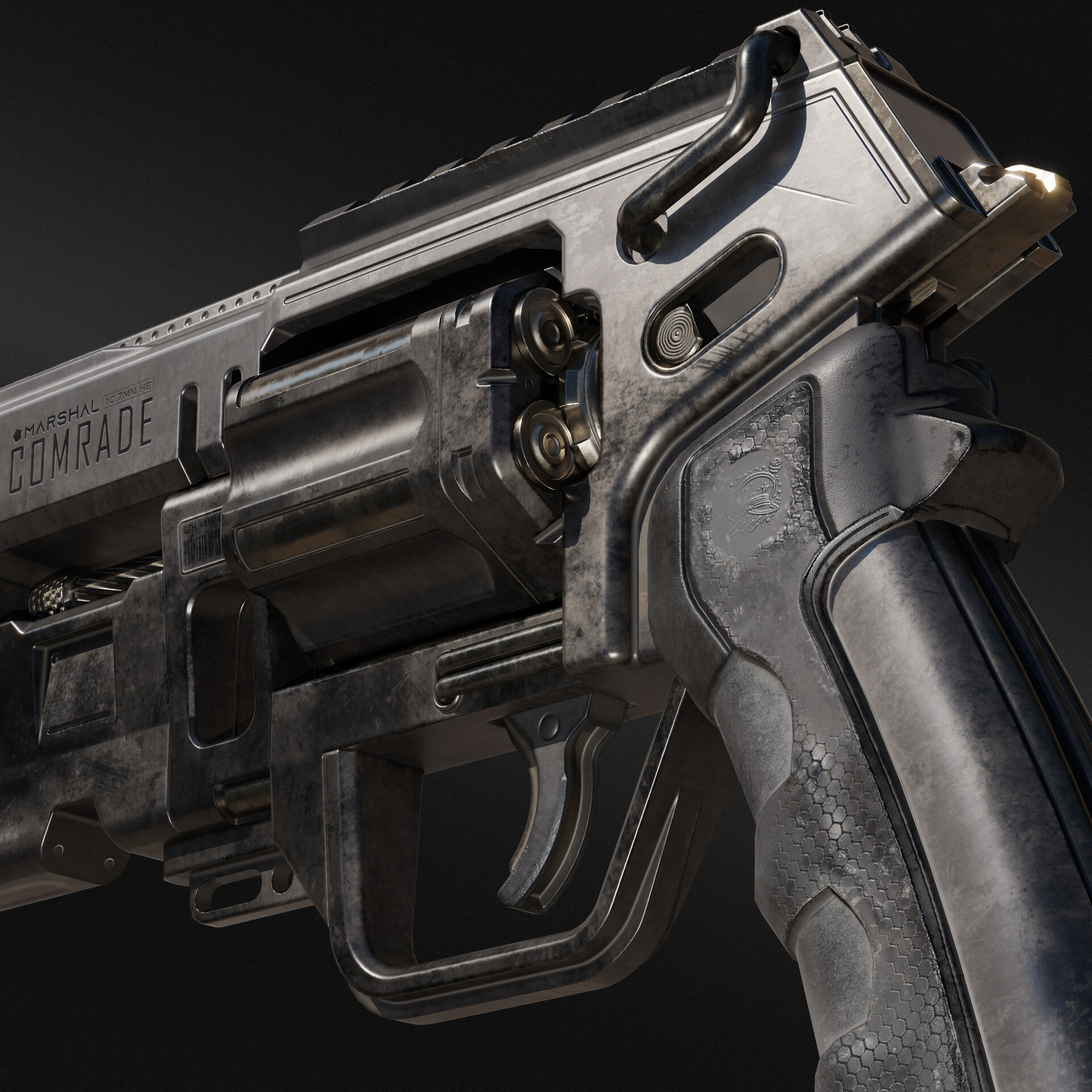 ArtStation - COMRADE Revolver - Game Ready