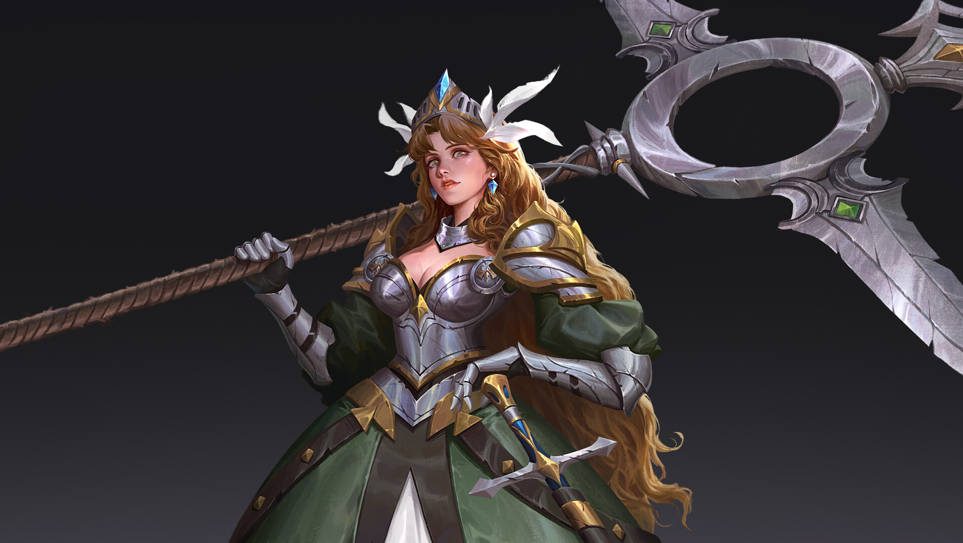 ArtStation - 女枪骑兵（ Female Lancer Cavalry）