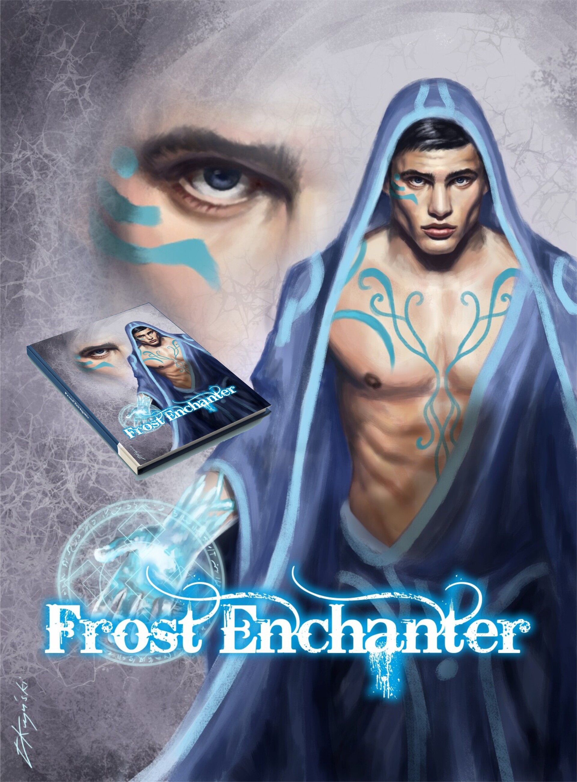 ArtStation - Frost Enchanter - concept (book cover)