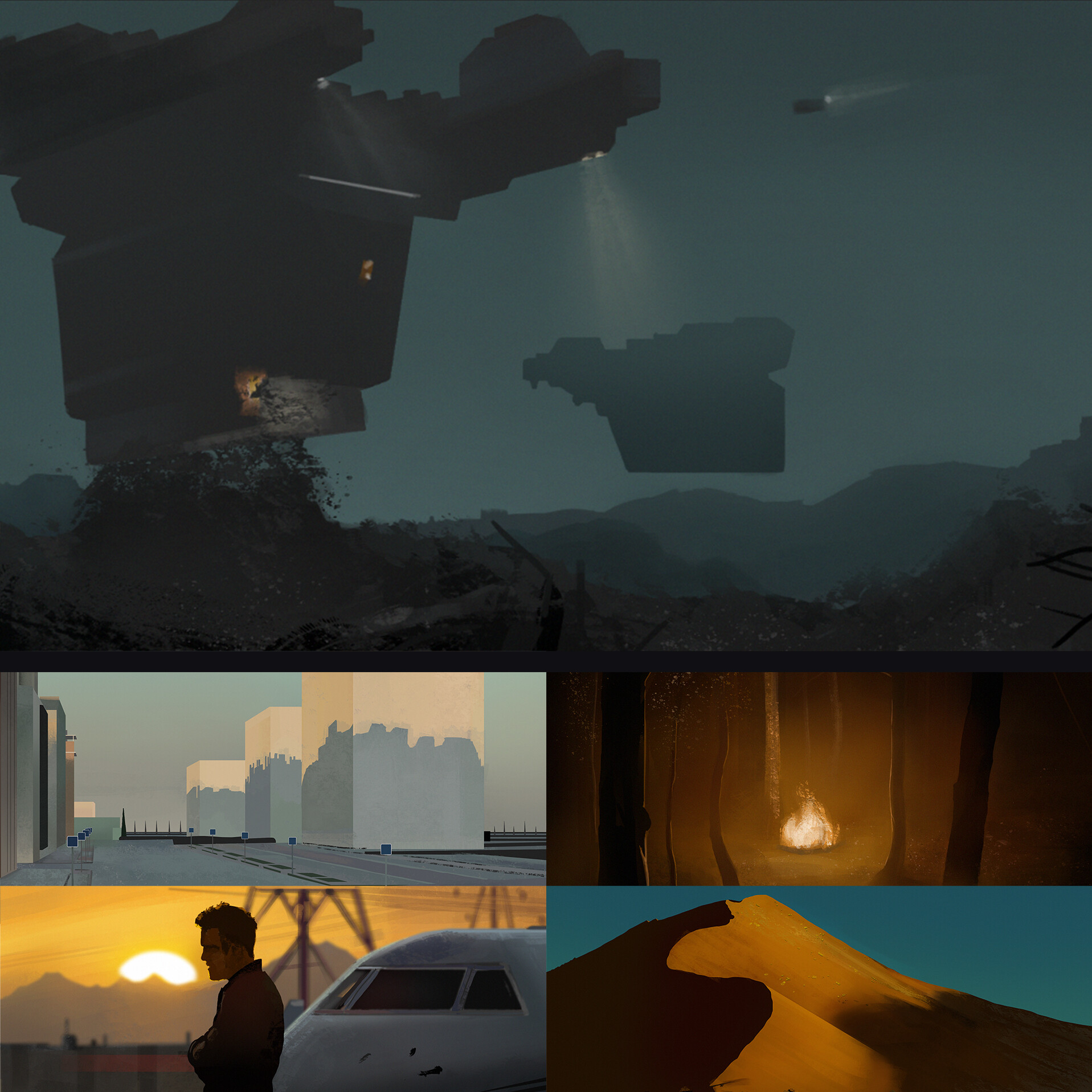 ArtStation - Movie Shots 2D studies. #2