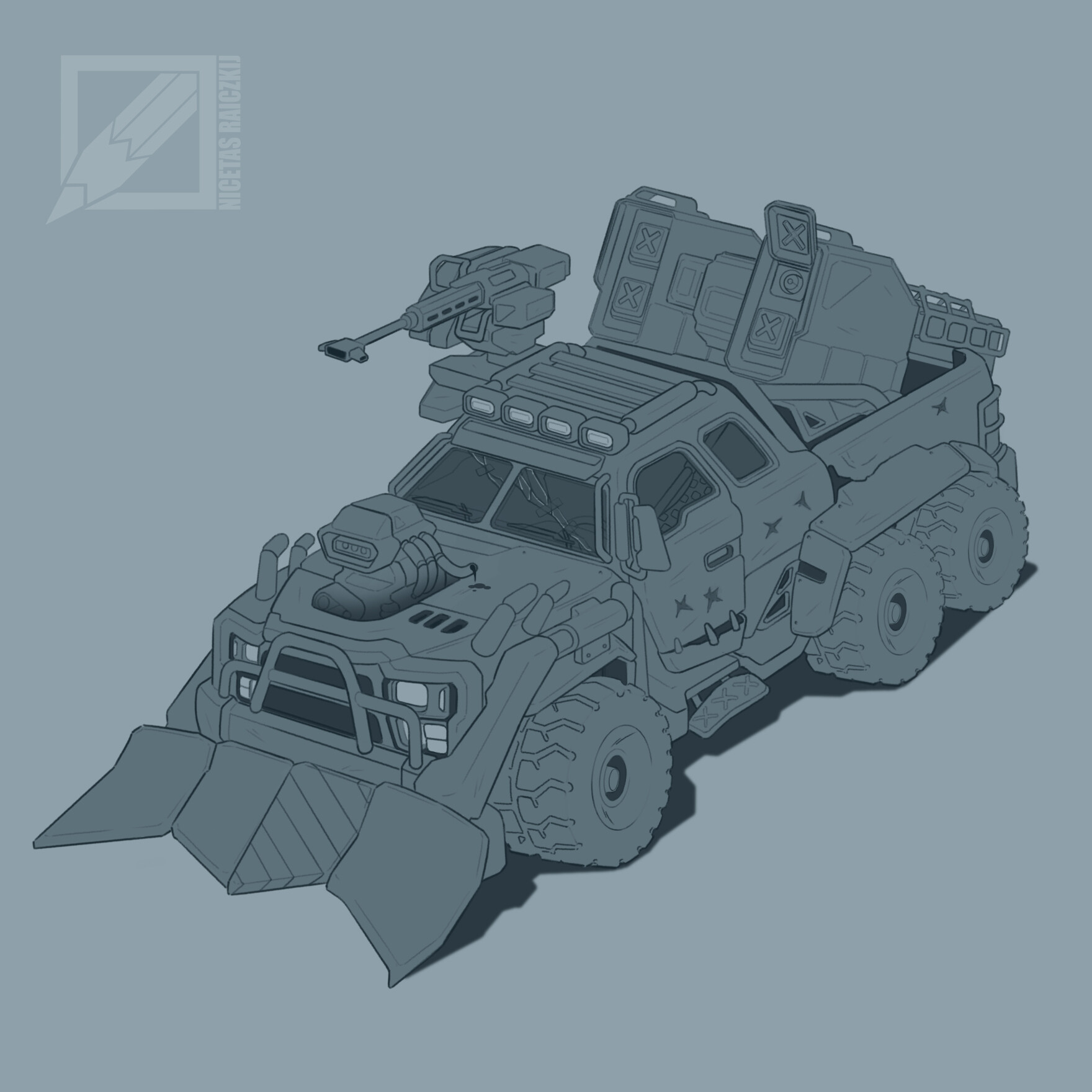 ArtStation - Concept art – "Trash cars"