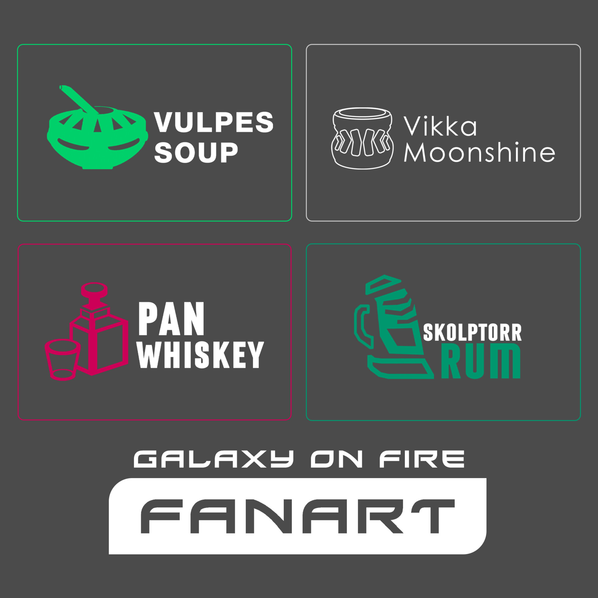 ArtStation - Galaxy on Fire Booze Logo Fanart