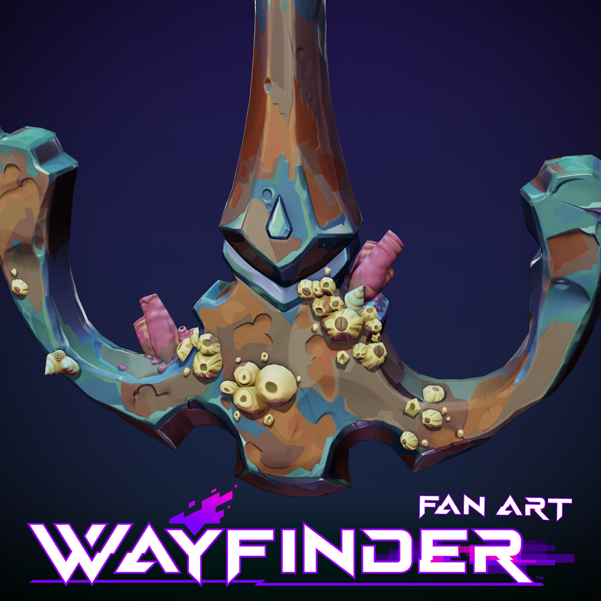 ArtStation - Rusty Anchor - A Wayfinder Fan art