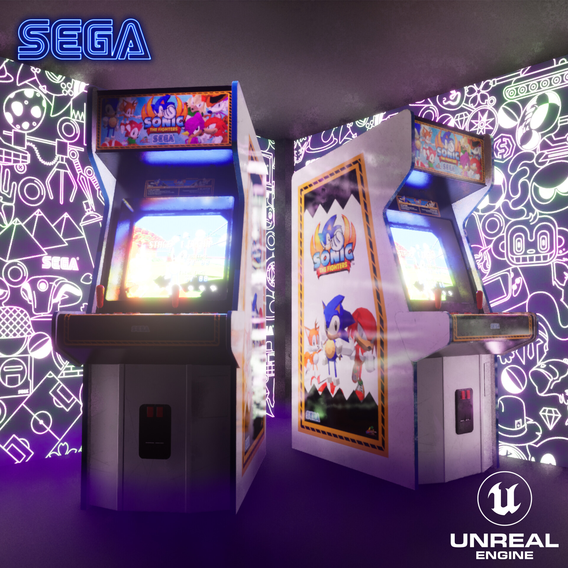ArtStation - SEGA Arcade Cabinets
