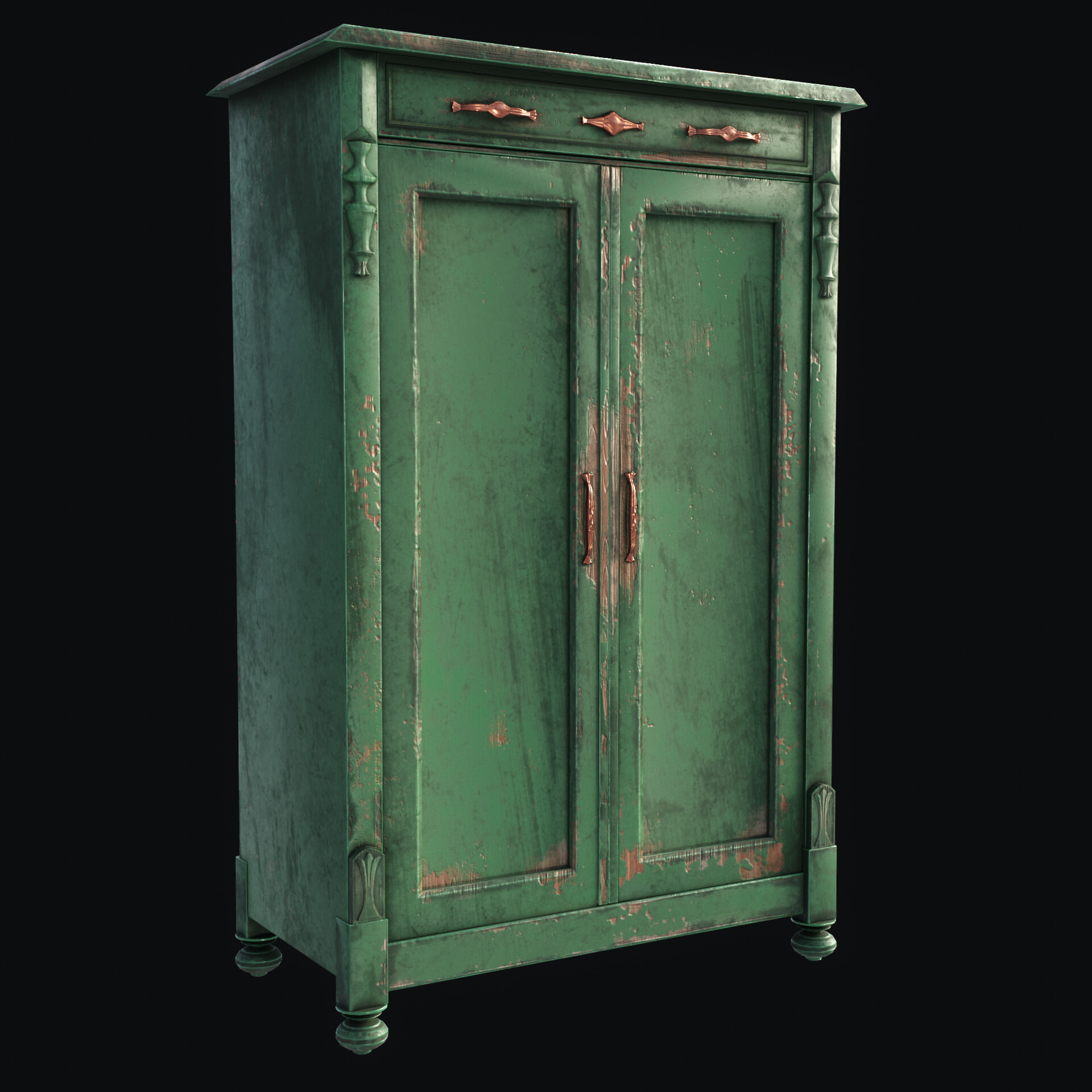 ArtStation - Old Damaged Closet