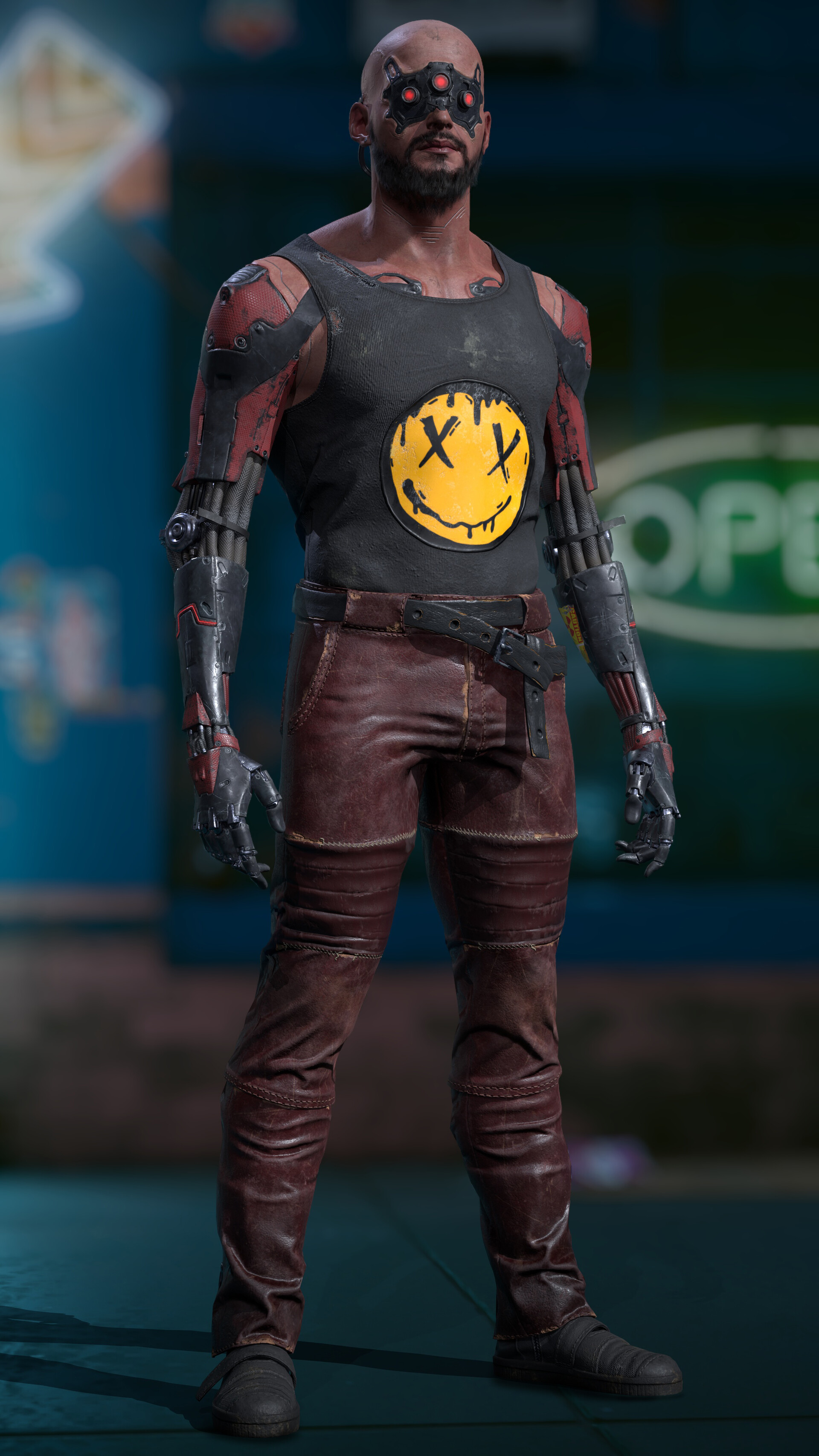 ArtStation - Cyber Bouncer - Realtime Character