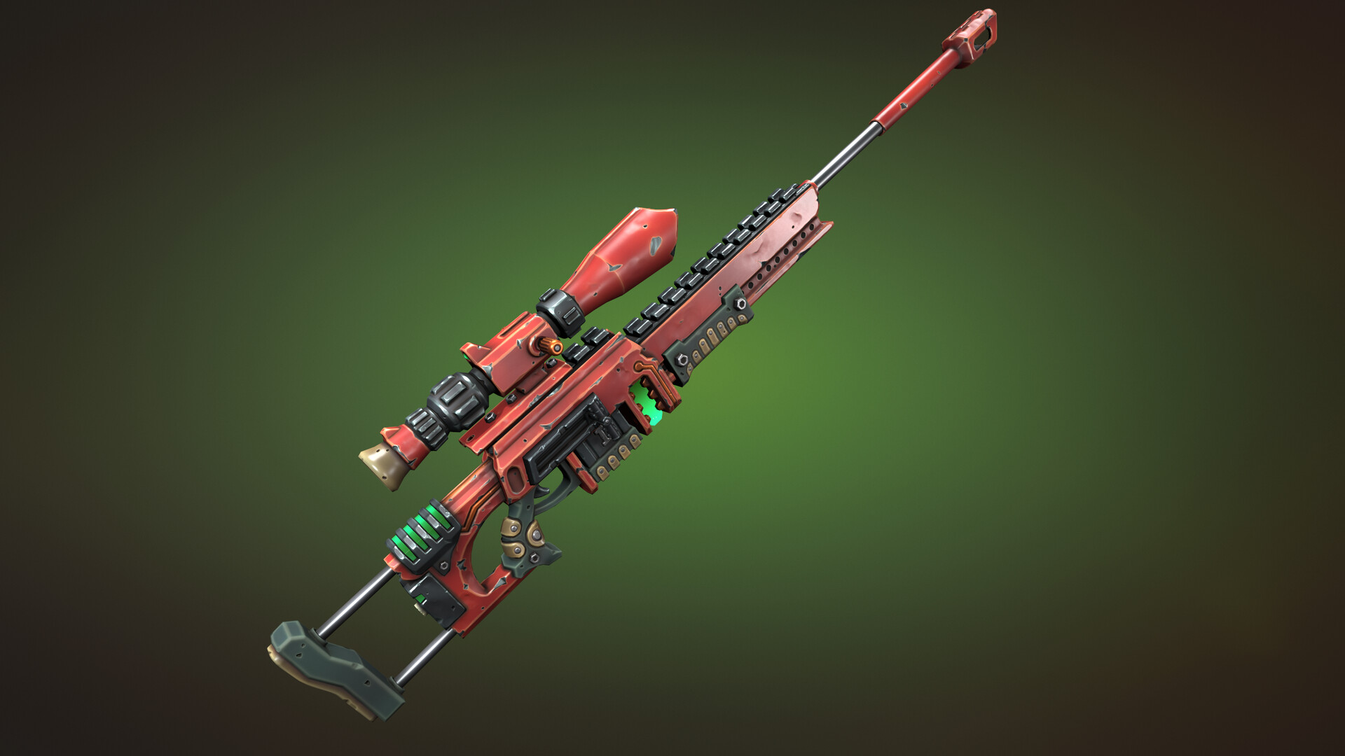 ArtStation - Bolter rifle