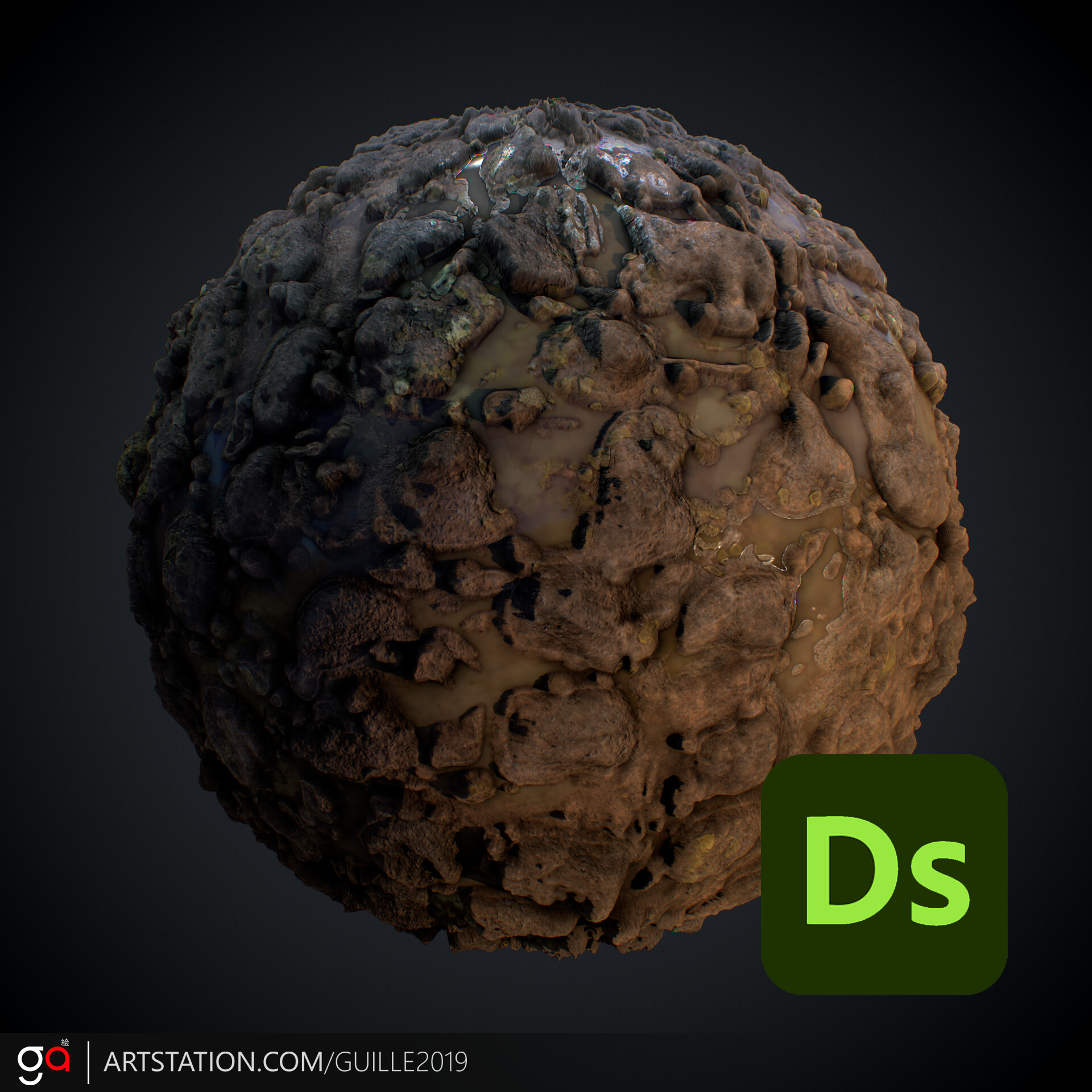 ArtStation - River Stones - Substance Designer