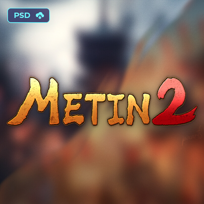 ArtStation - [PSD] Metin2 - Oriental Game Logo Psd Text Effect