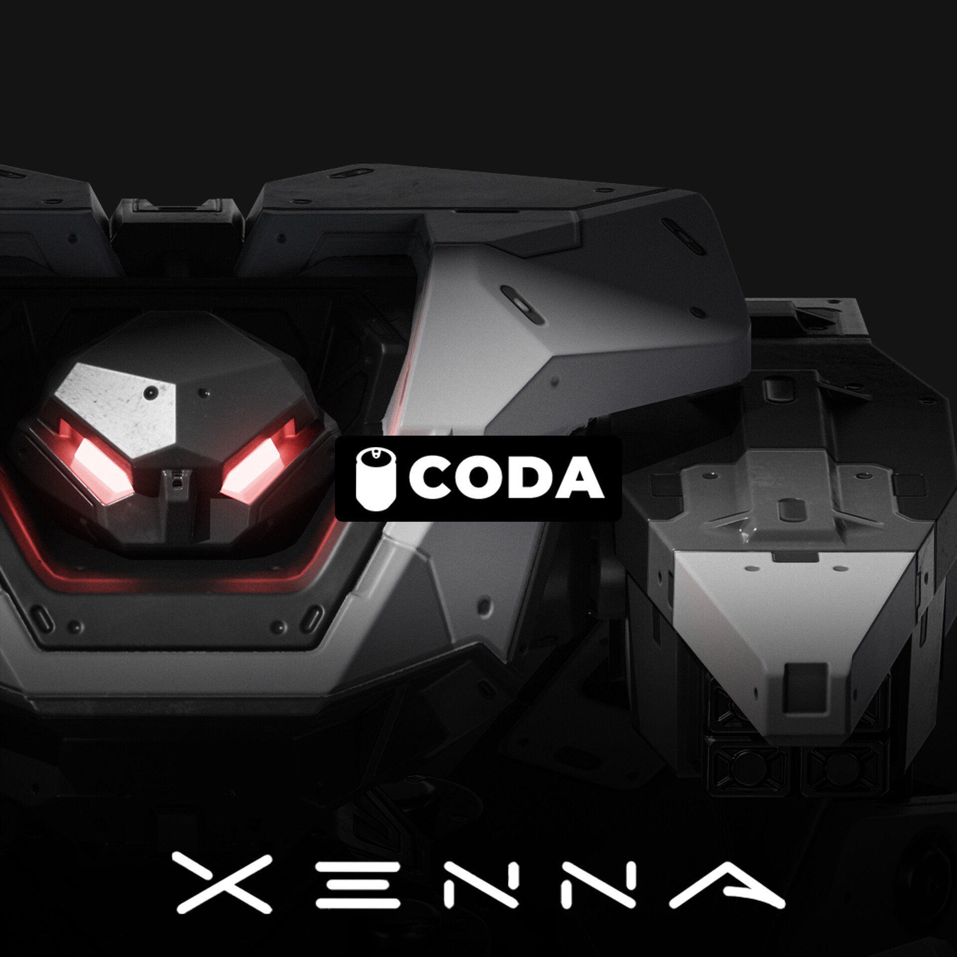 ArtStation - Robot lowpoly model for the game "Xenna"