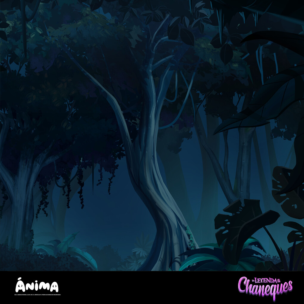 ArtStation - La Leyenda de los Chaneques - Bosque de los Chaneques