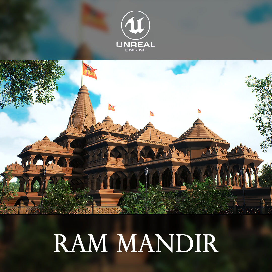 ArtStation - Ram Mandir 3D