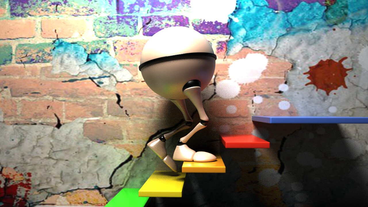 ArtStation - Stair Climb Animation