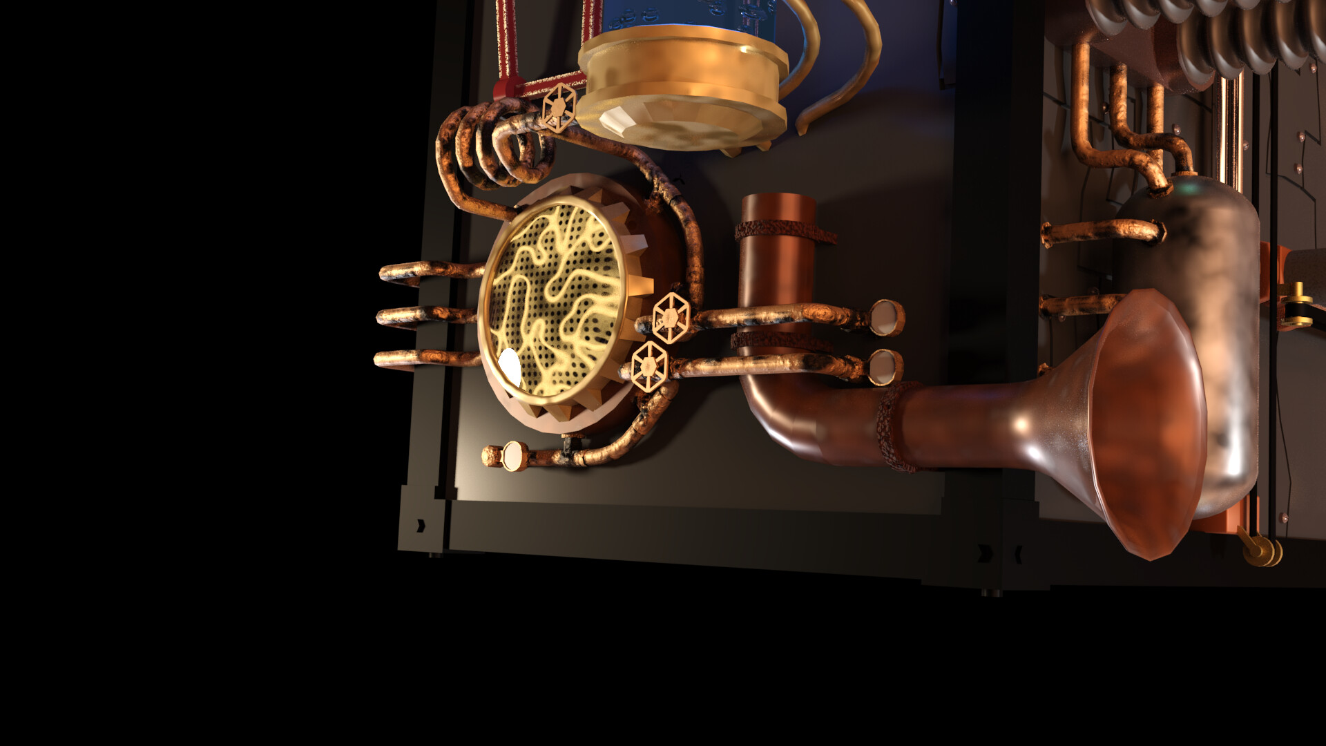 ArtStation - Steampunk goldberg machine
