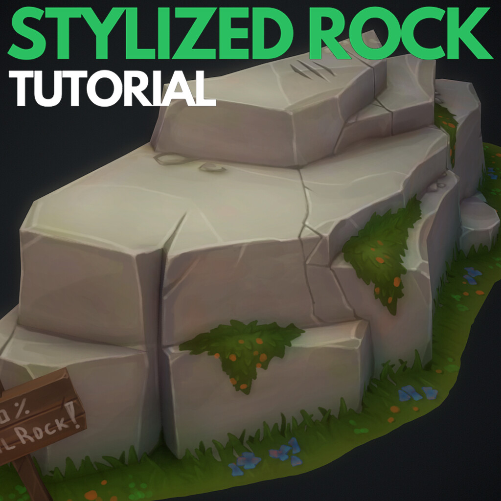 ArtStation - Stylized Rock Tutorial
