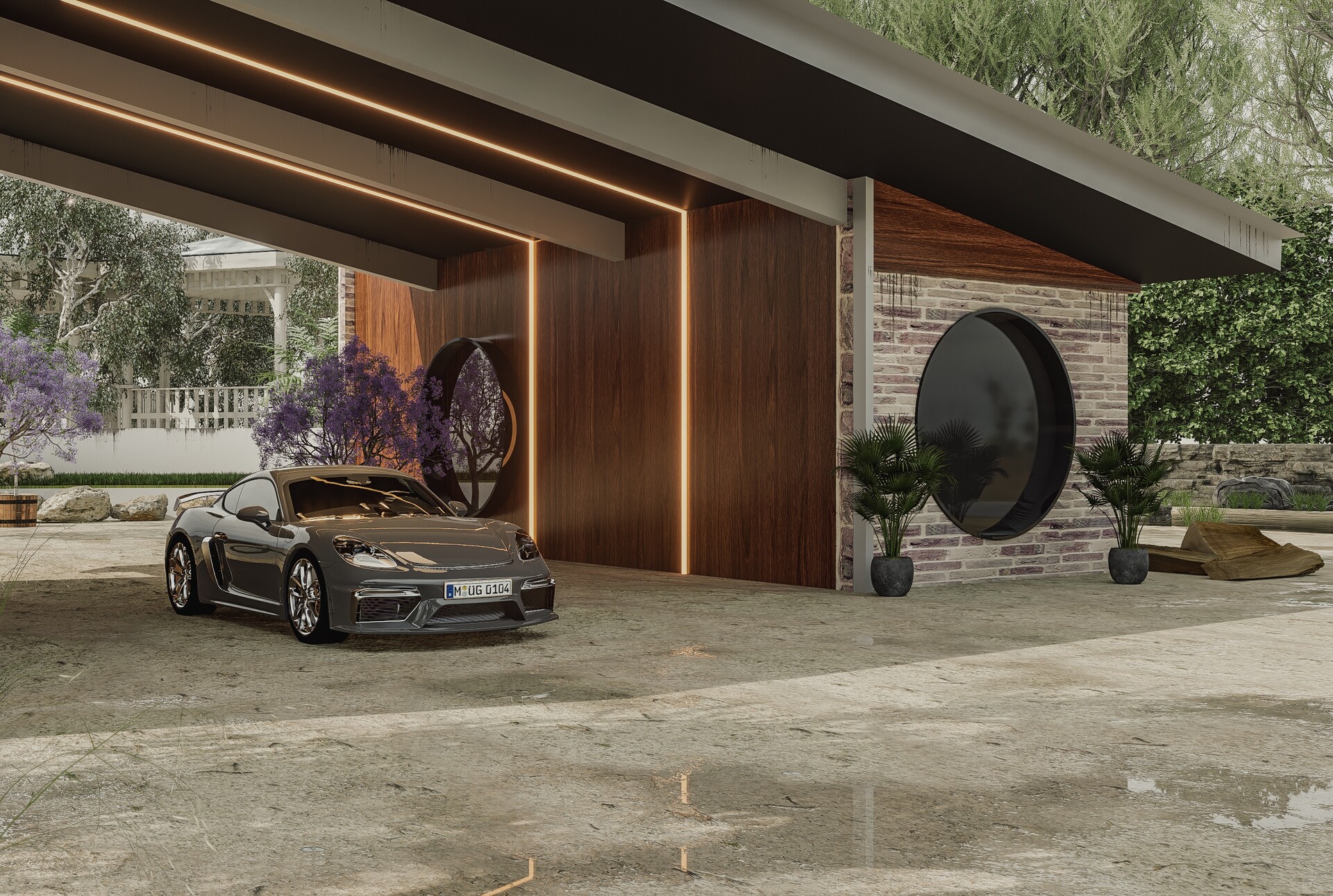 ArtStation - D5 Render test rain