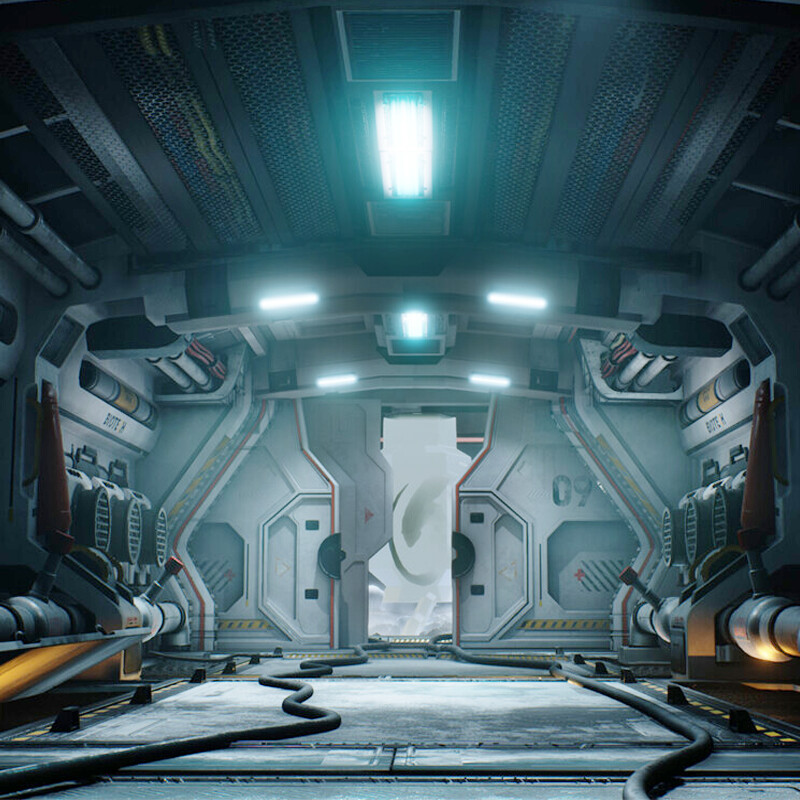 ArtStation - Sci-fi interior «Alien»