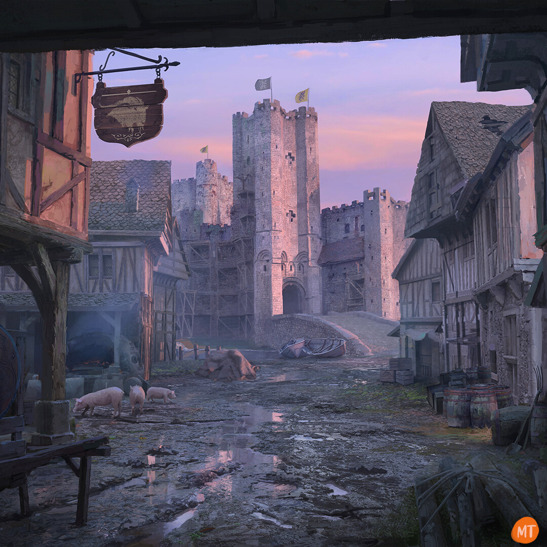 ArtStation - Medieval Castle Concept