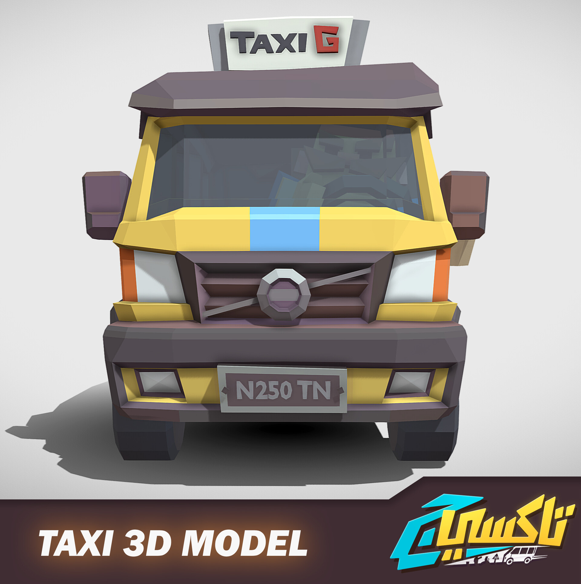ArtStation - Taxi G Lowpoly Car