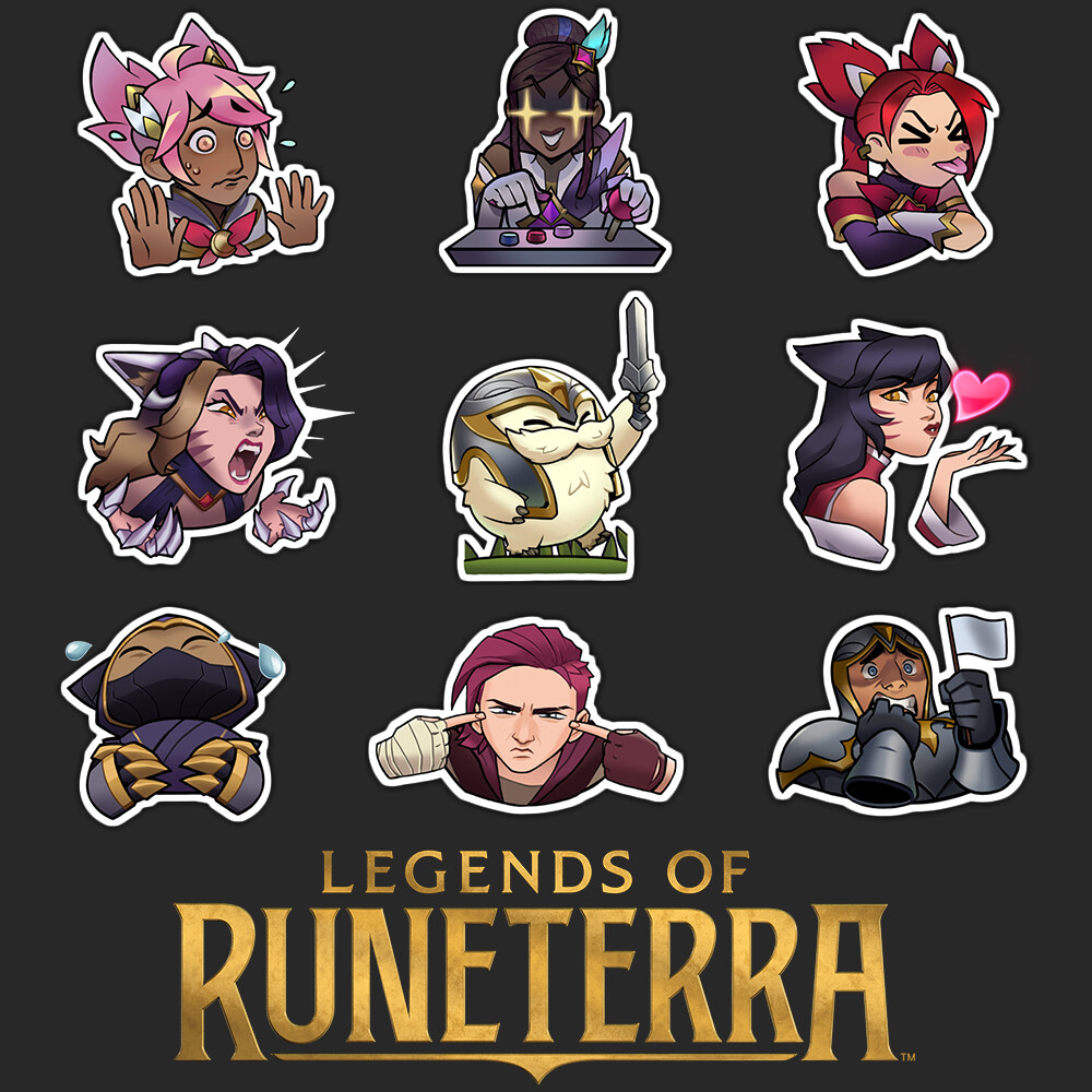 ArtStation - Legends of Runeterra Emote batch 1