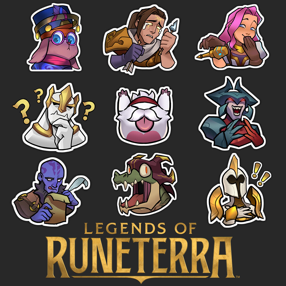 ArtStation - Legends of Runeterra Emote batch 2