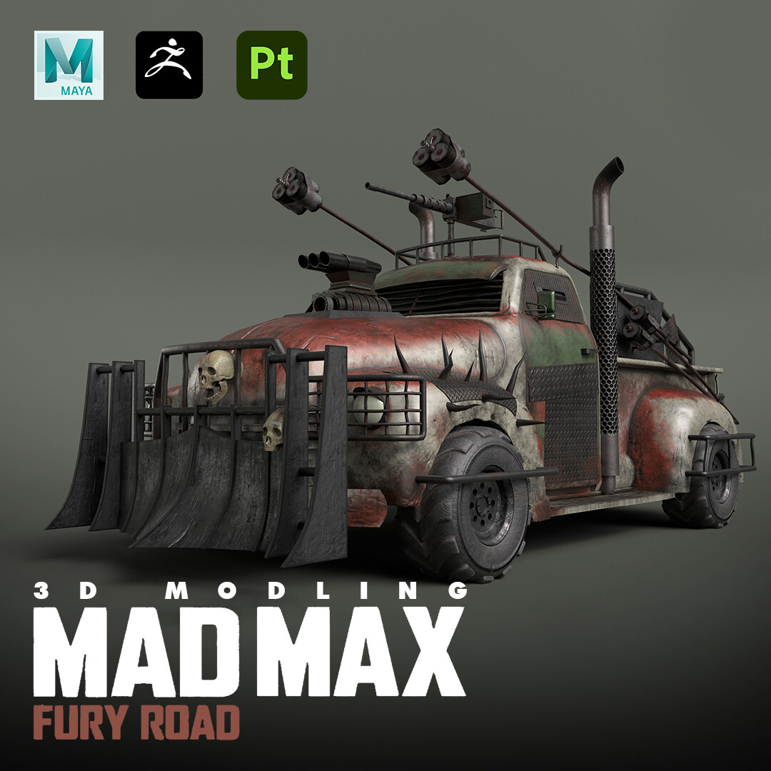 ArtStation - MAD MAX CAR - 3D MODEL