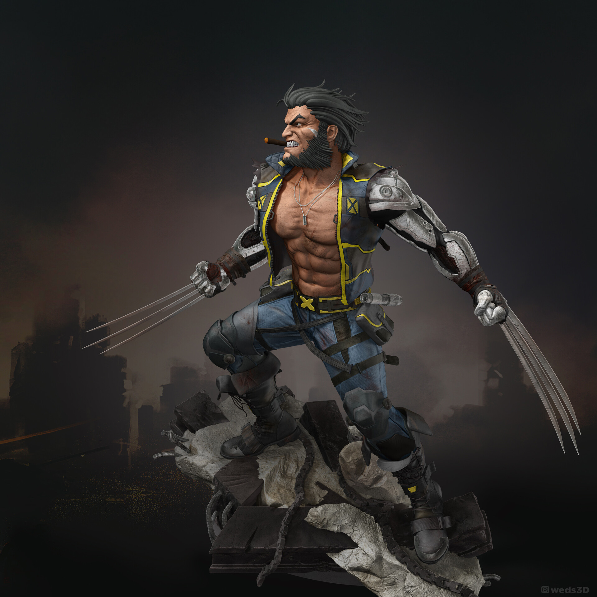 ArtStation - Wolverine Cyberpunk details