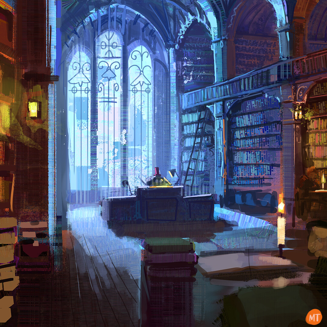 ArtStation - Moth Bitten Library