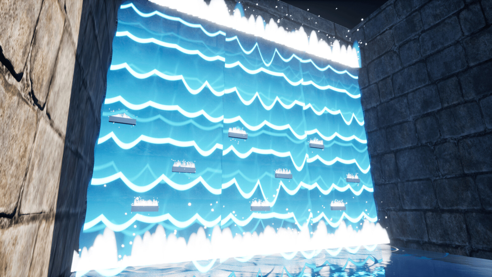 ArtStation - Stylized Waterfall