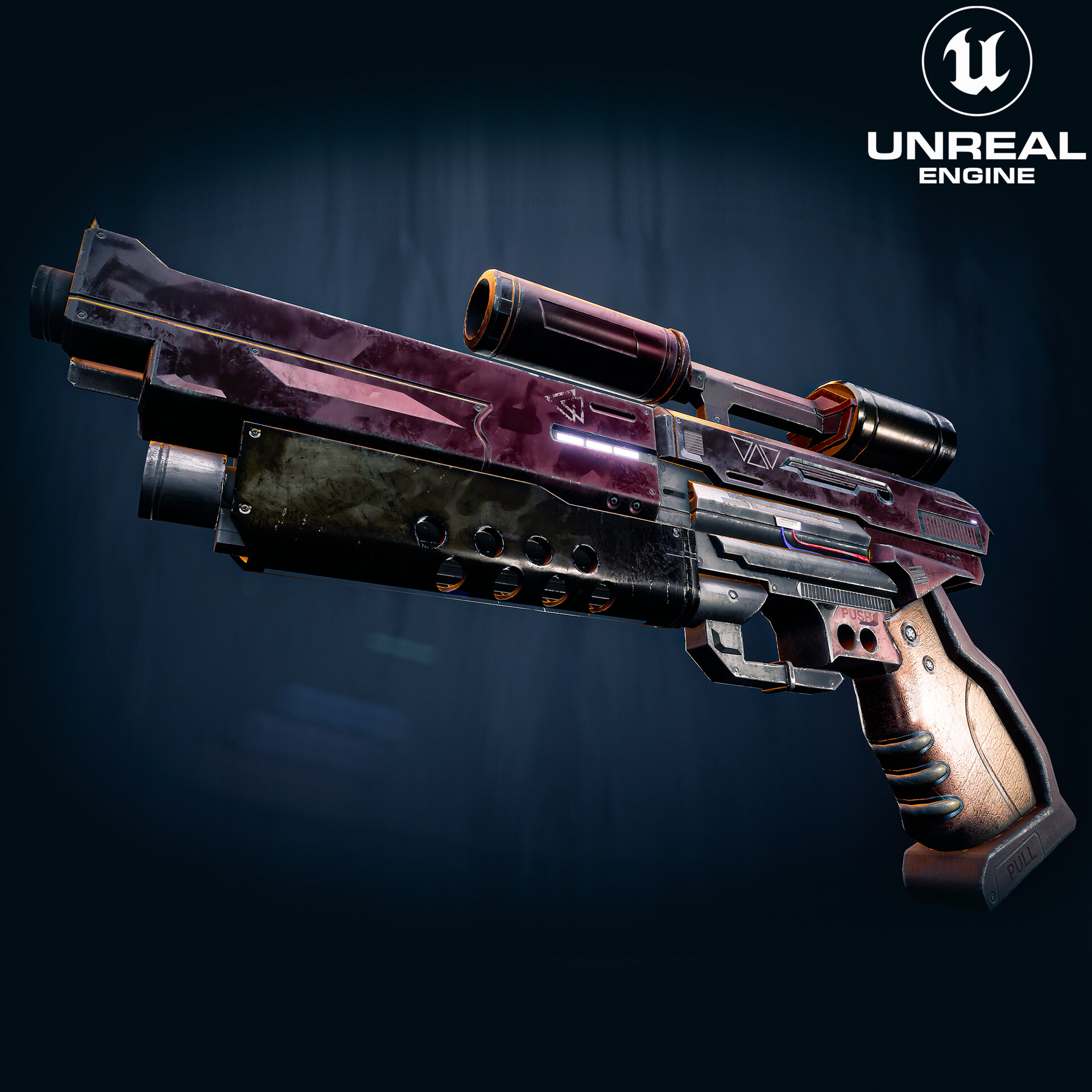 ArtStation - Cyberpunk gun