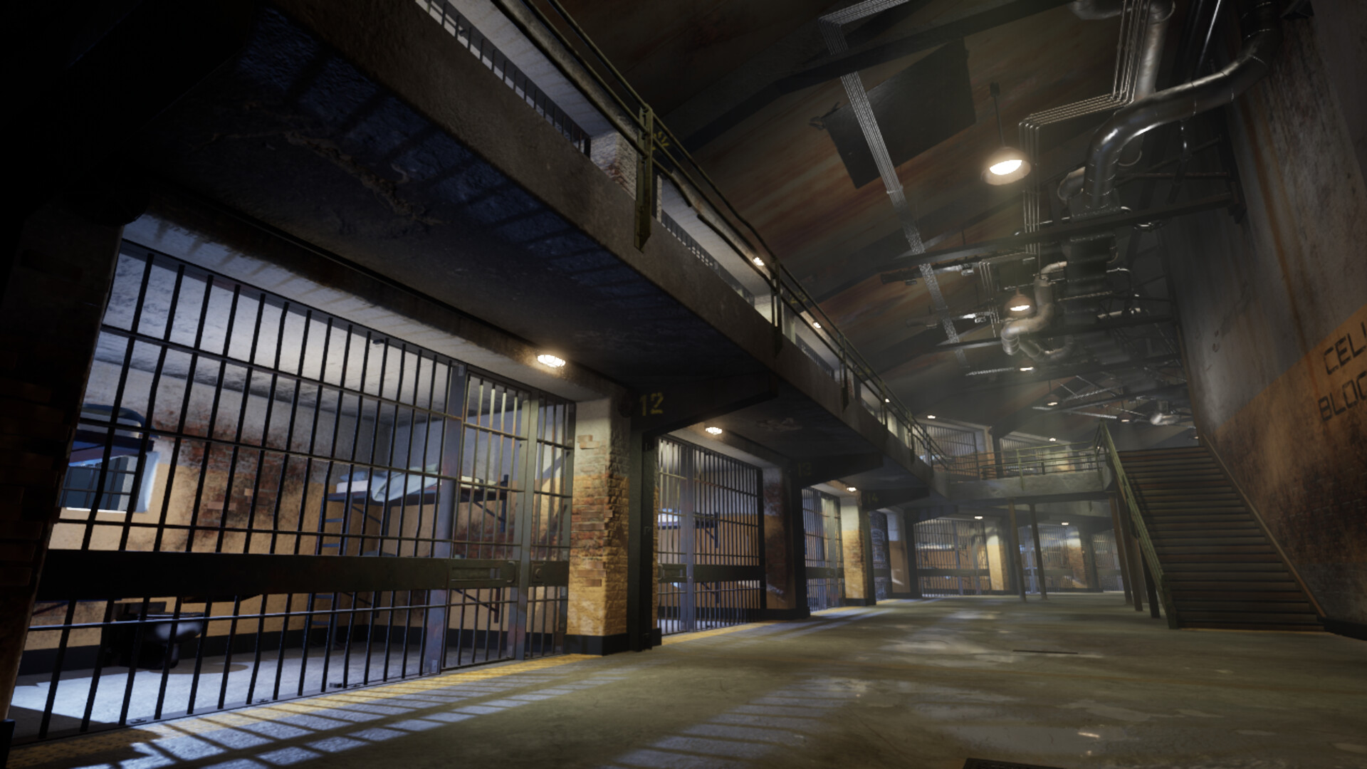 ArtStation - Prison Hallway