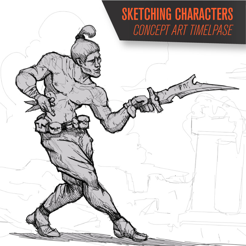 ArtStation - Sketching characters - Concept art