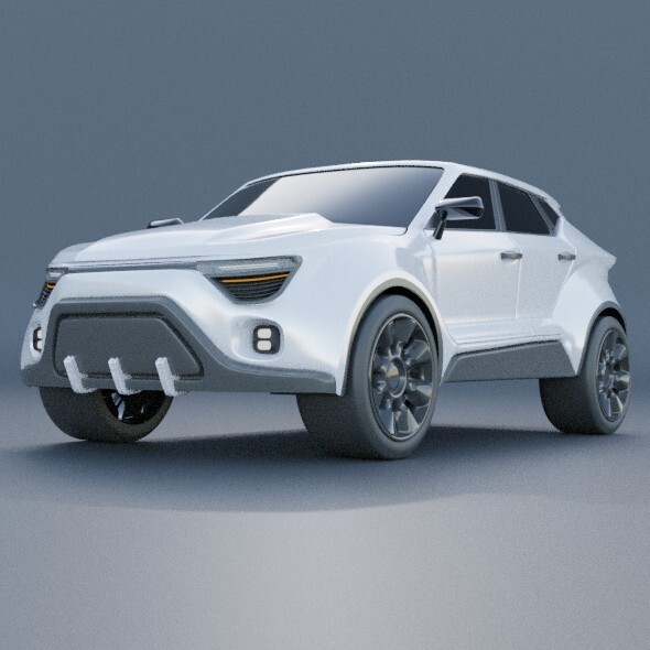 ArtStation - Generic SUV concept 3d model WIP