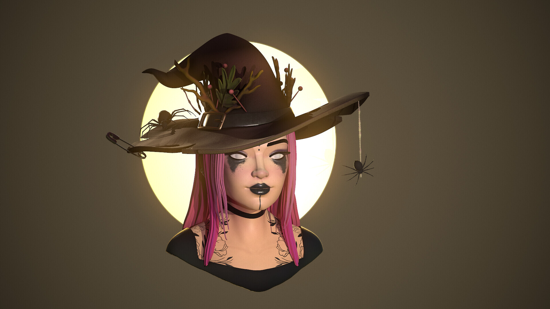 ArtStation - Spooky Self-Portrait