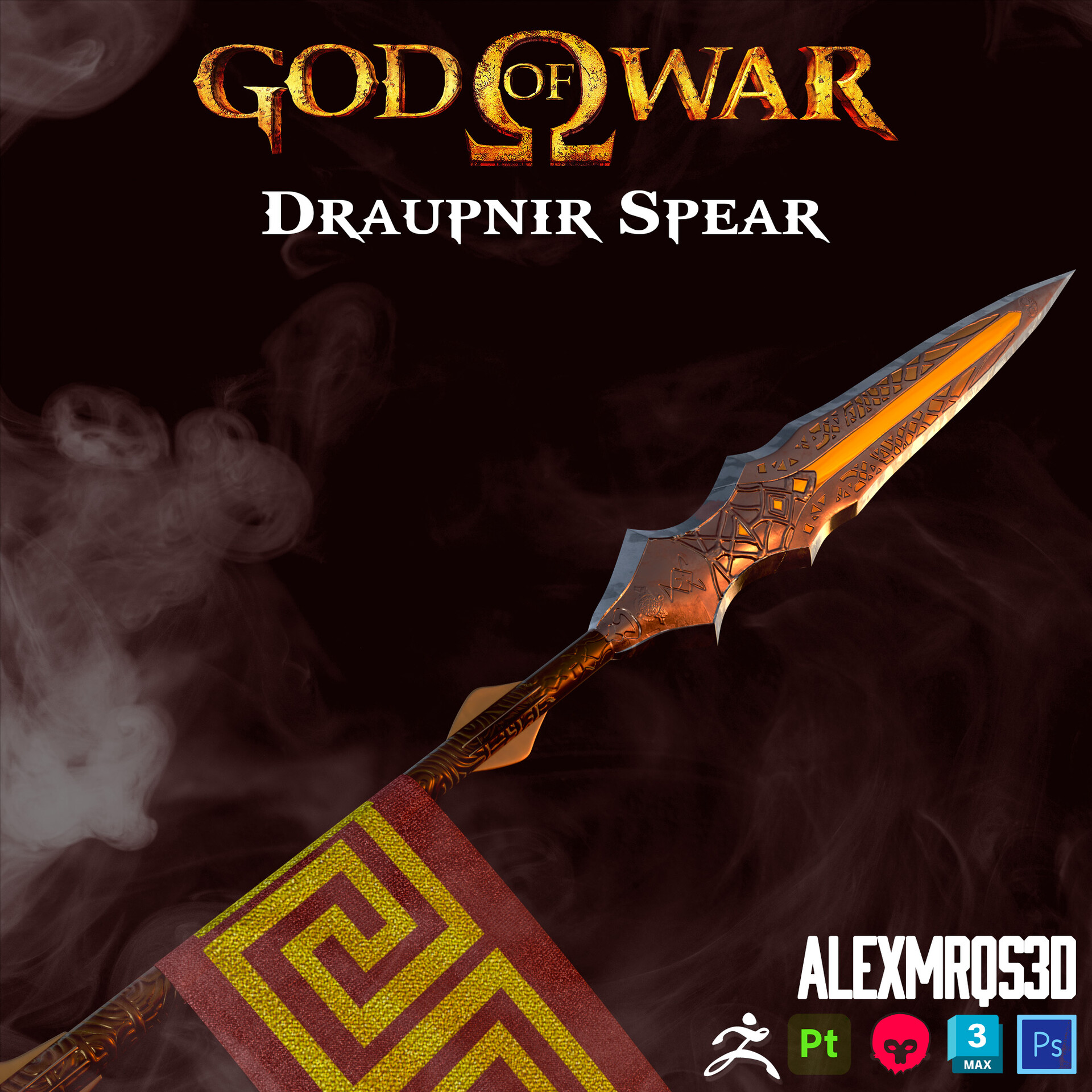ArtStation - Draupnir Spear - God Of War Ragnarok