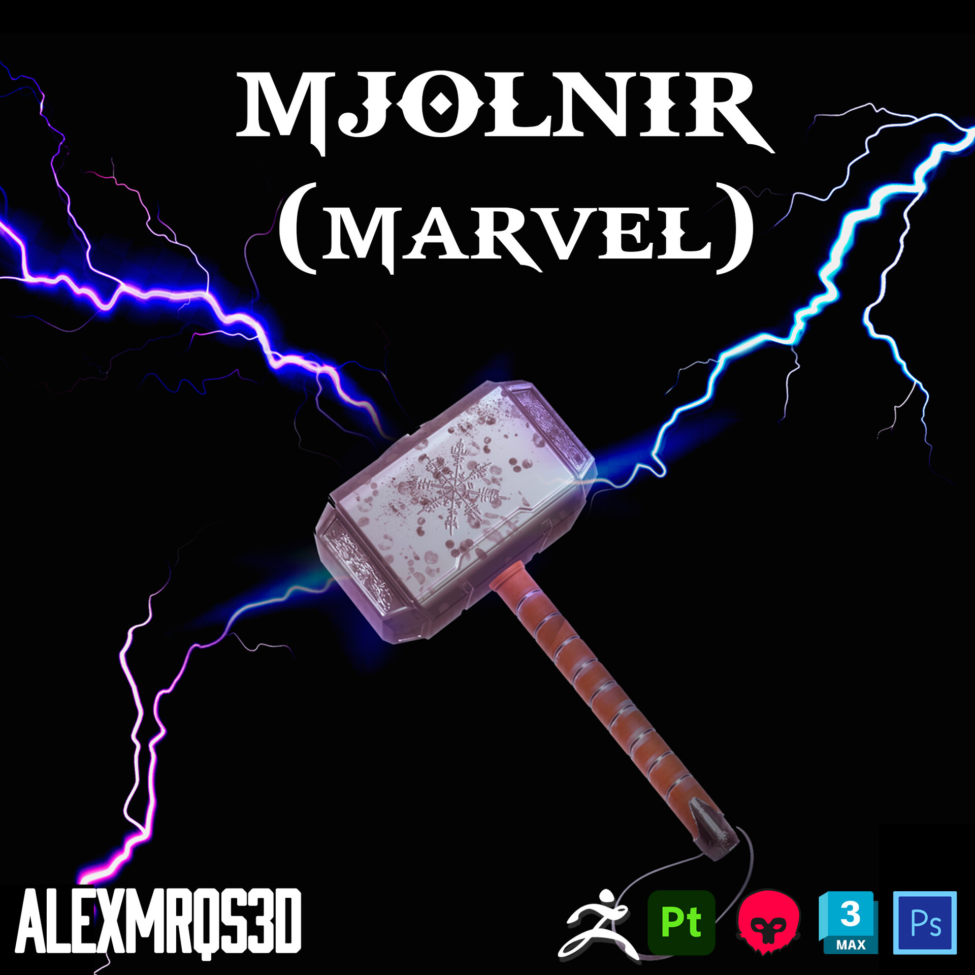 ArtStation - Mjolnir - Thor (Marvel)