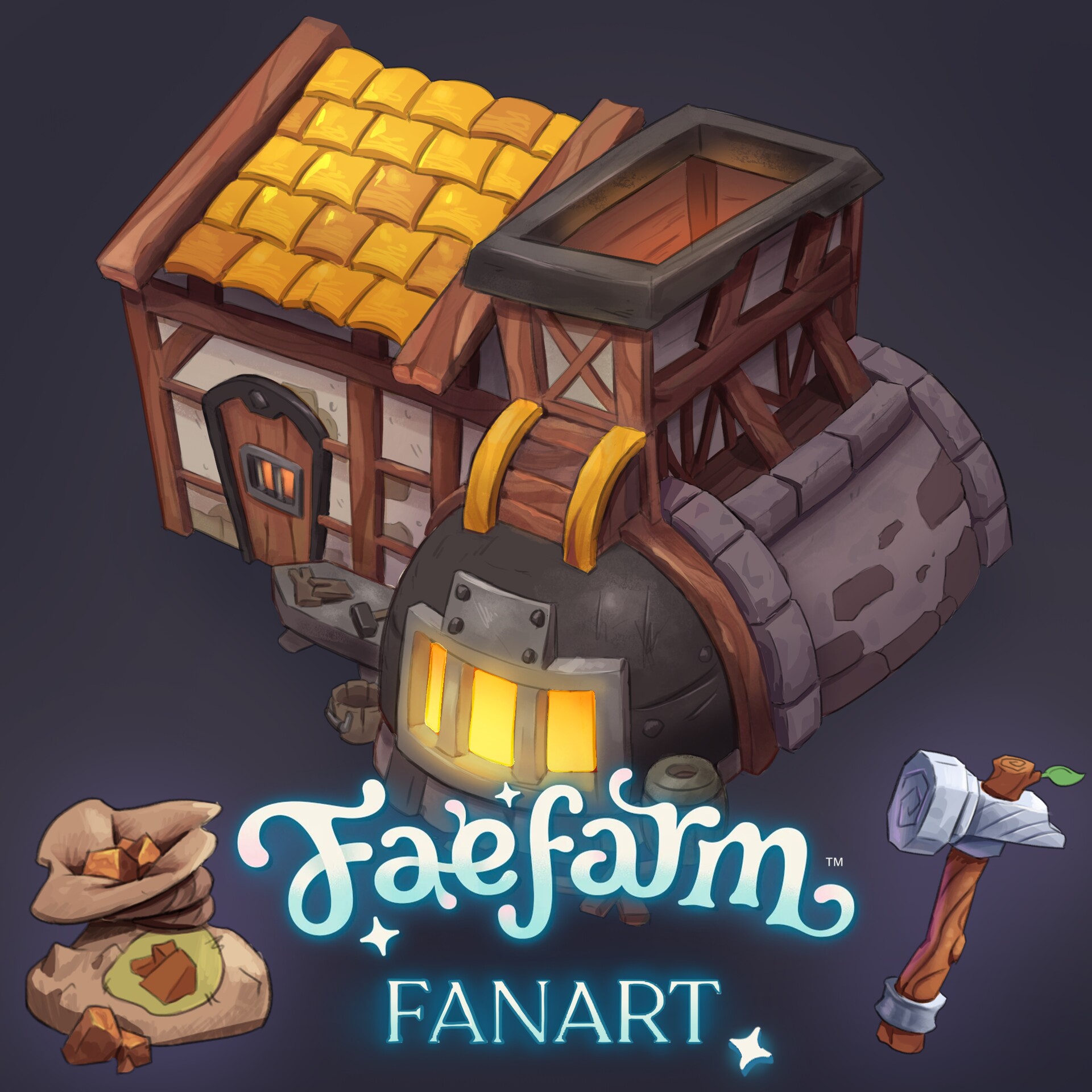 ArtStation - Fae Farm Concept Fanart