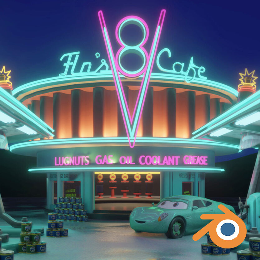 ArtStation - Flo's V8 Cafe Cars