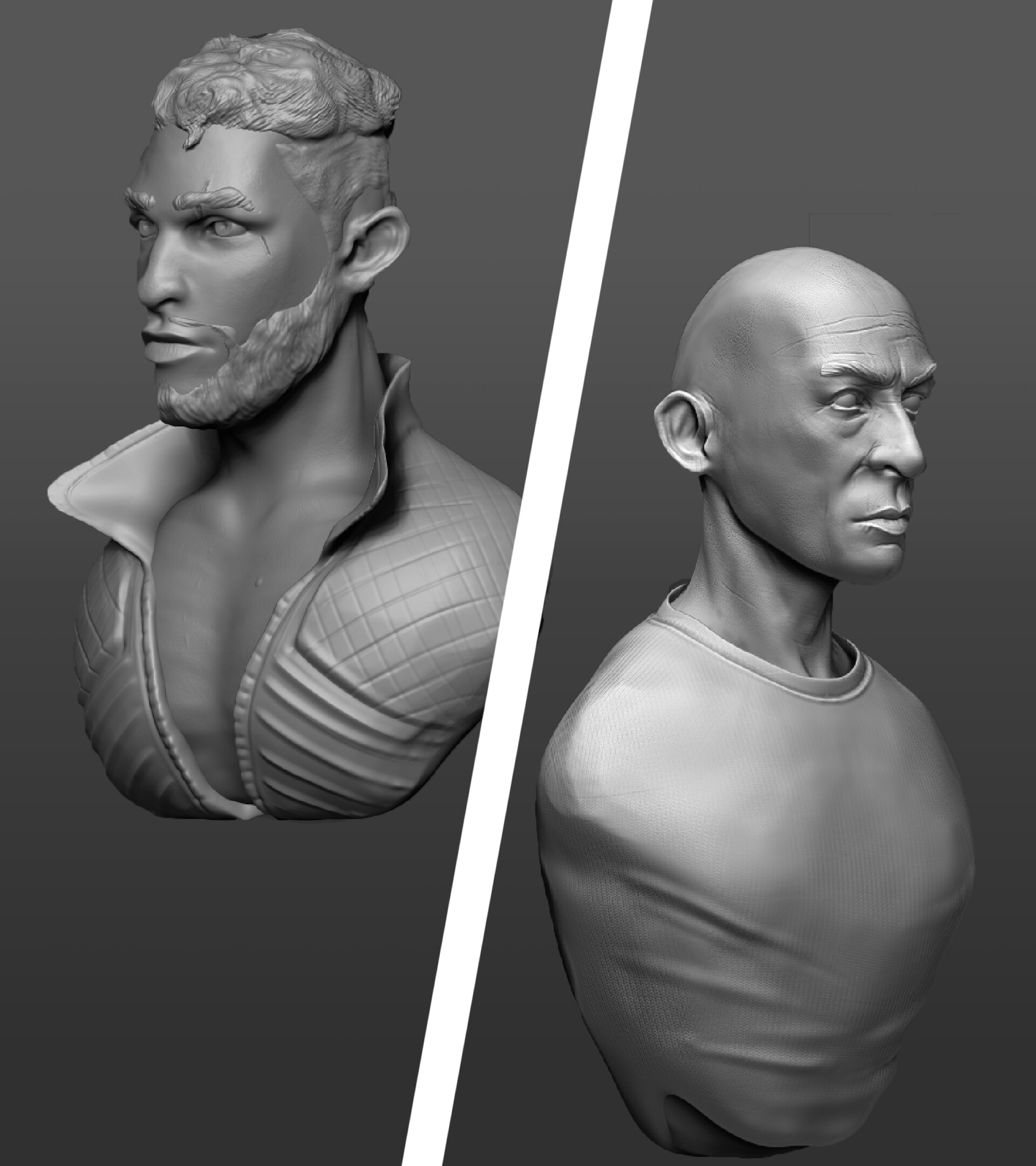 ArtStation - Faces Practice - 2D/3D