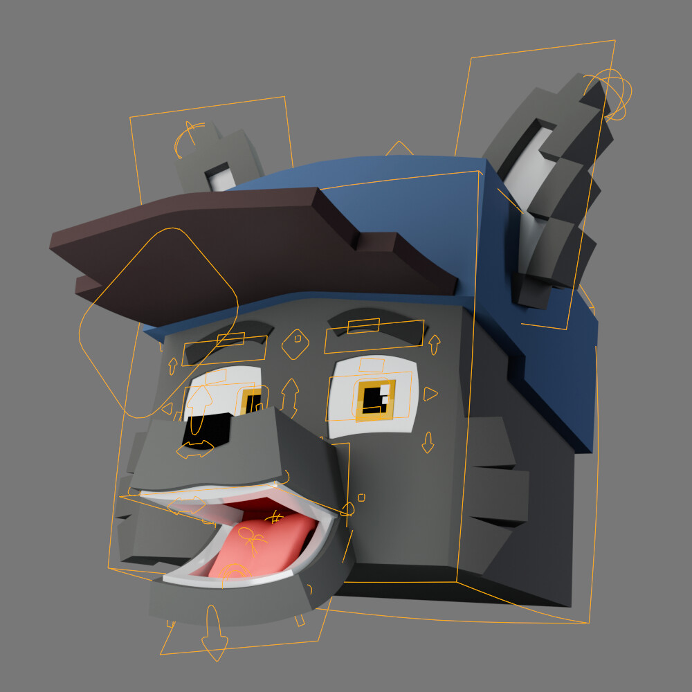 ArtStation - Snout Rig (Jaw Type) v1