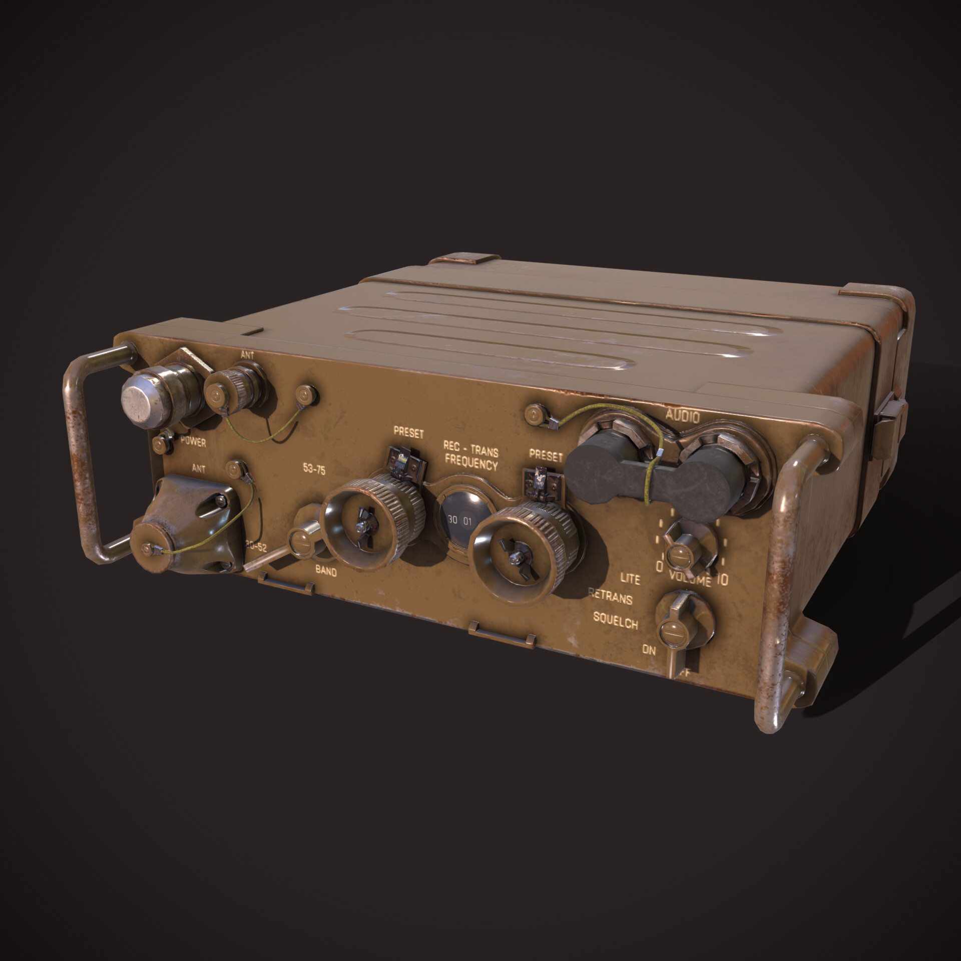 ArtStation - AN/PRC-77 Portable Tranciever
