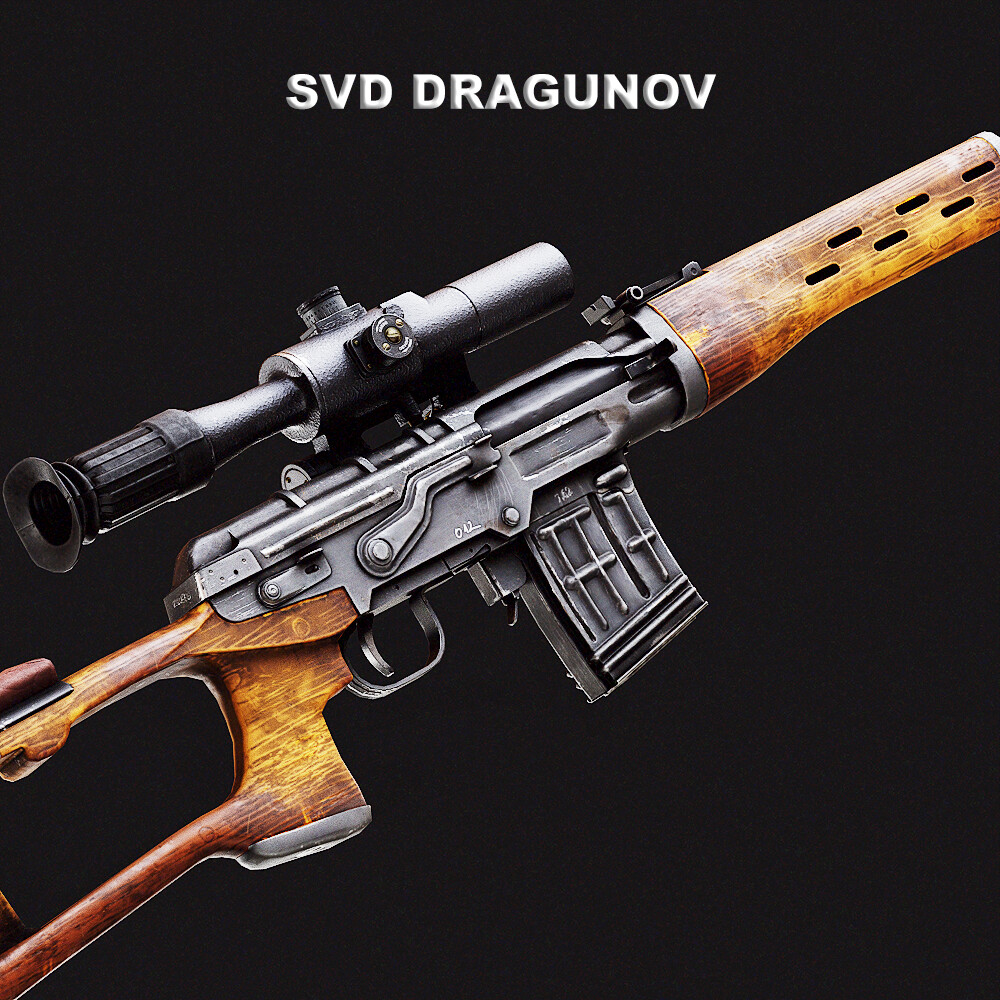 ArtStation - SVD Dragunov Sniper Rifle