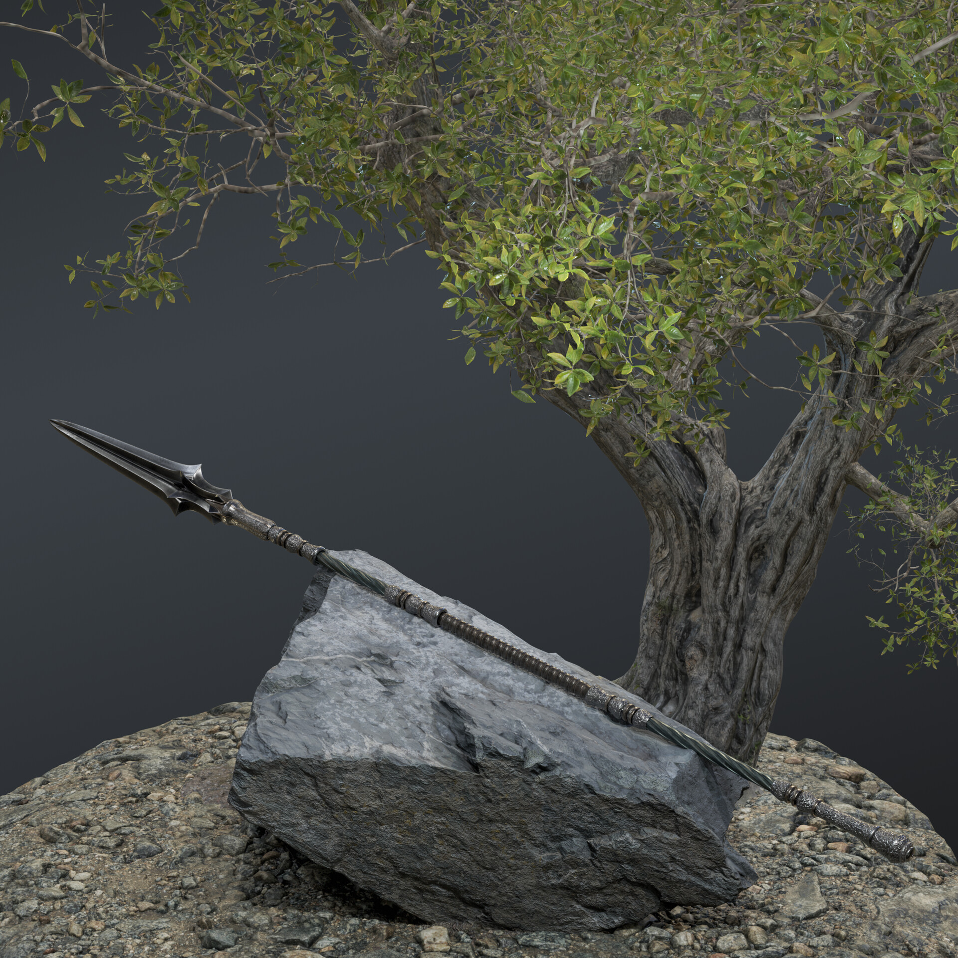 ArtStation - Ancient Spear - Argentum Hexa Serpentum
