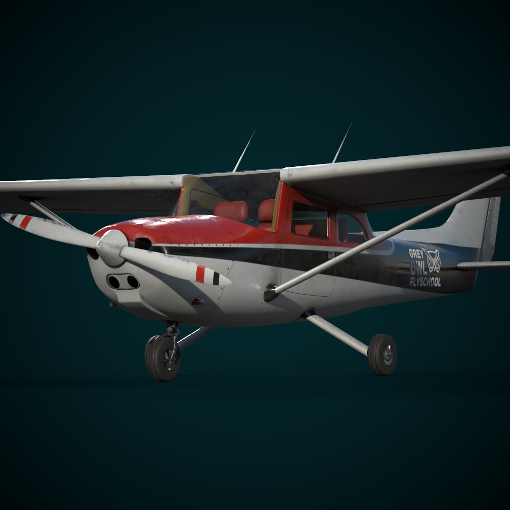 ArtStation - Cessna 172