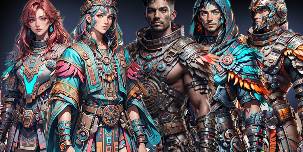 ArtStation - 300 Aztec Warriors Outfit Reference Art Collection V1 4K ...