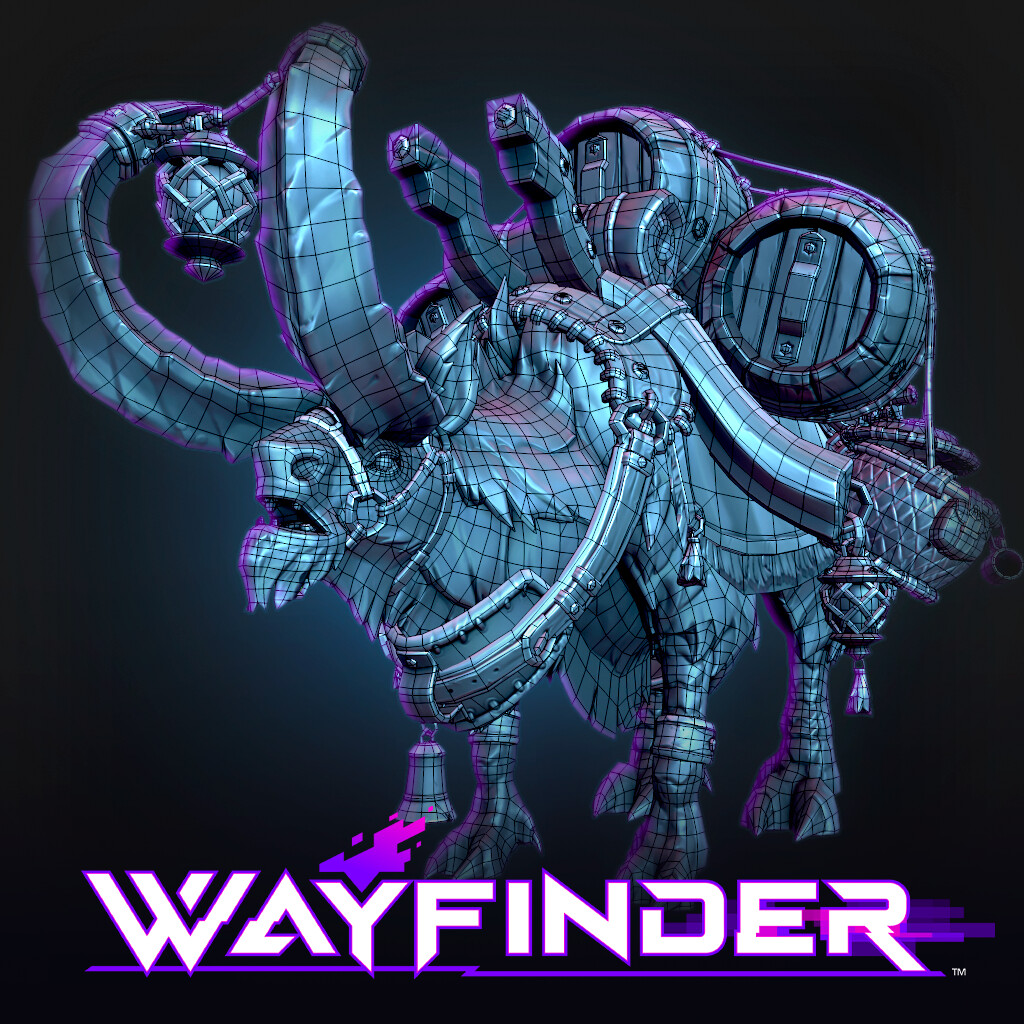 ArtStation - Wayfinder Twin Horn Retopo