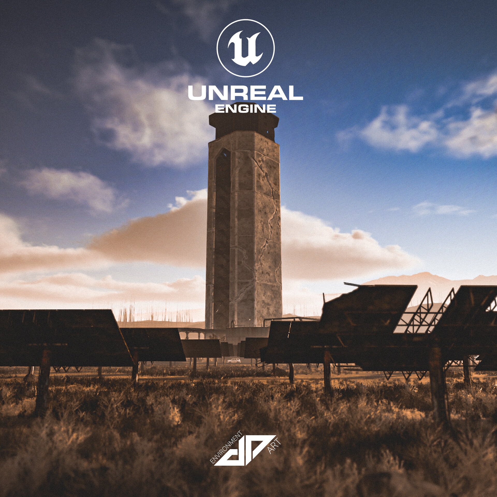 ArtStation - Abandoned solar power plant